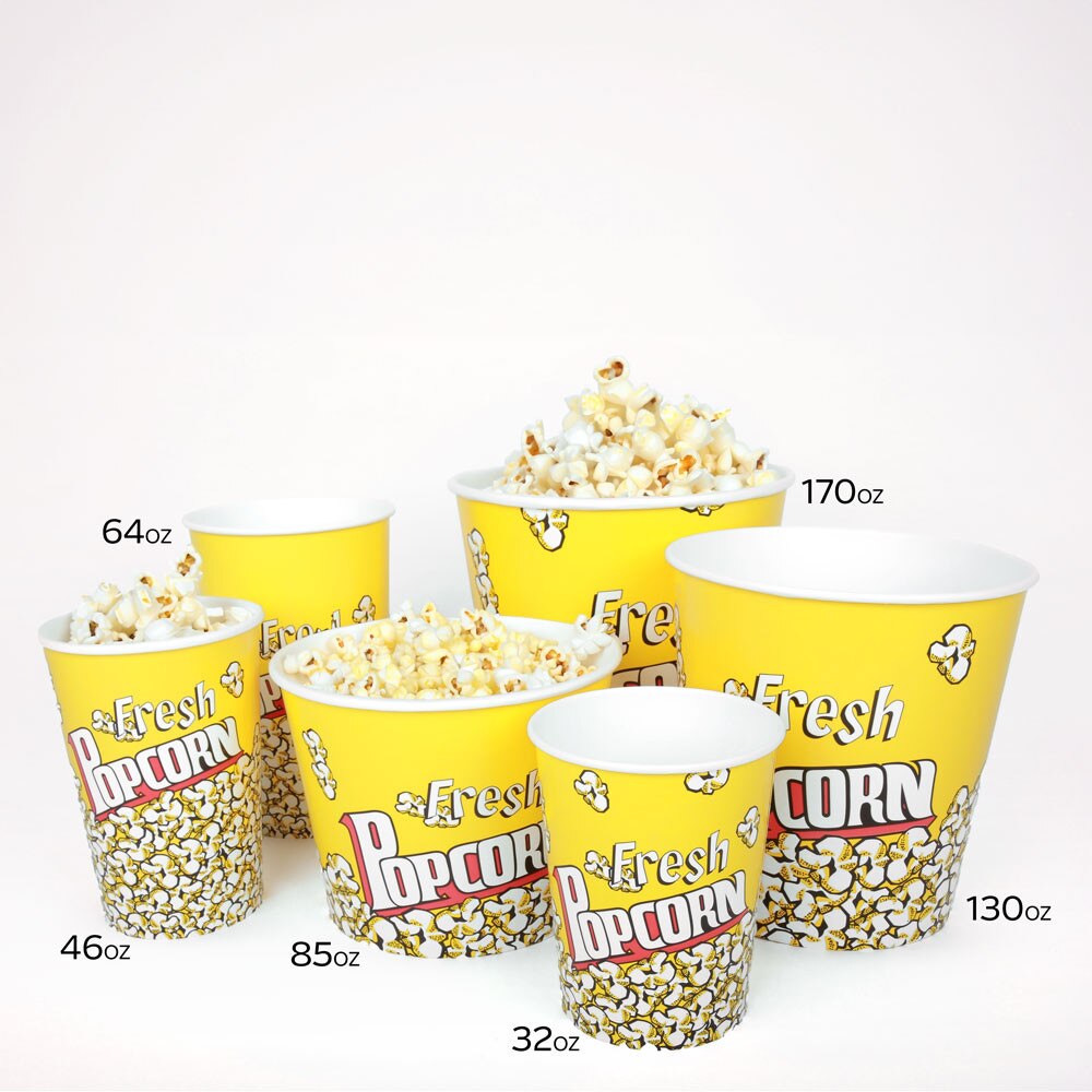 130oz Disposable Popcorn Tub x 210 Case