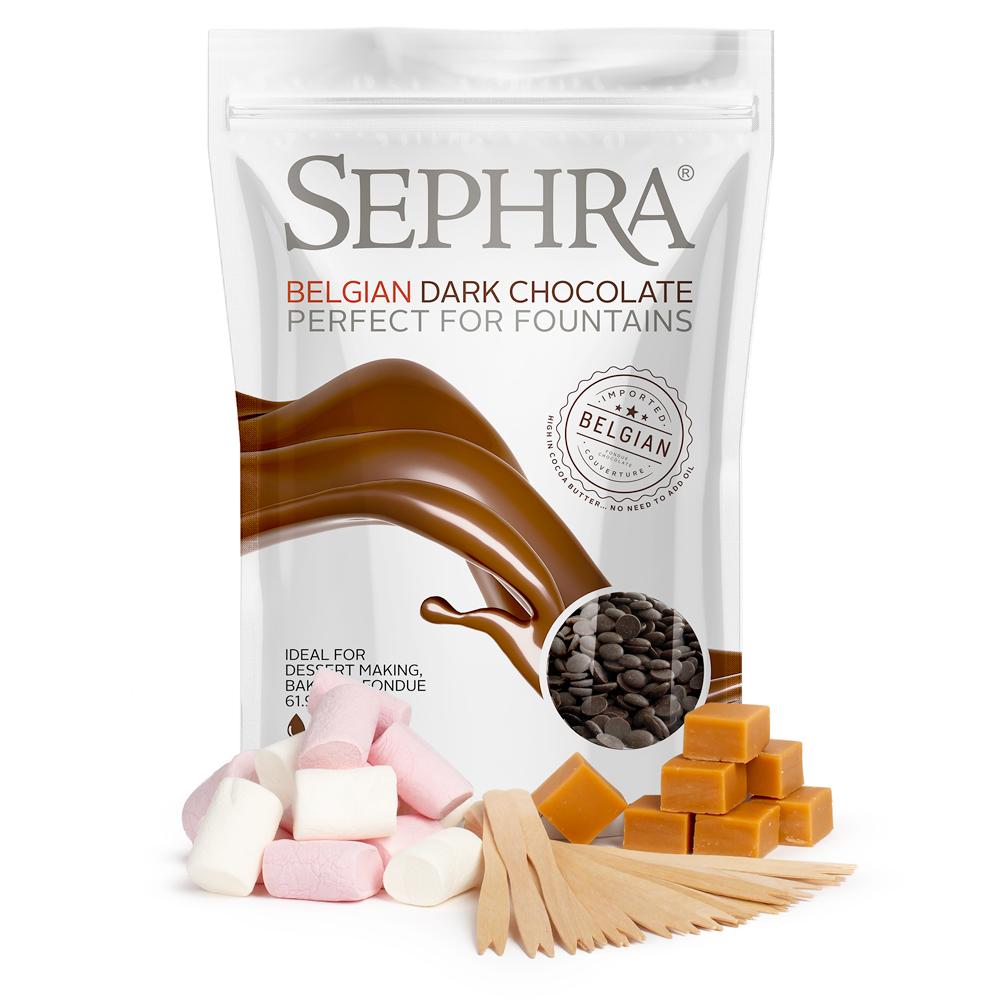 Sephra Dark Chocolate Fountain Fondue Pack for 10 Guests