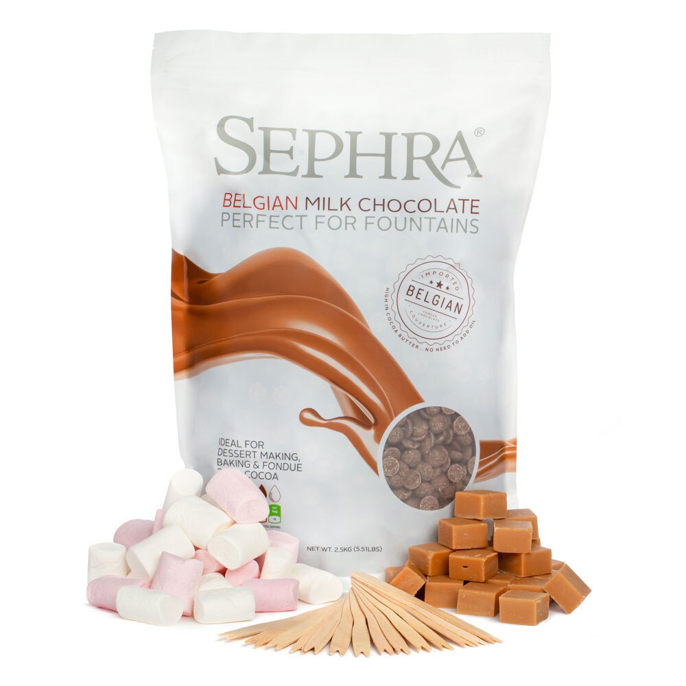 Sephra Milk Chocolate Fountain Fondue Pack for 50 Guests