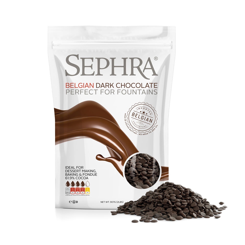 Sephra Dark Luxury Belgian Couverture Chocolate (60.4% Cocoa) - 2.5kg