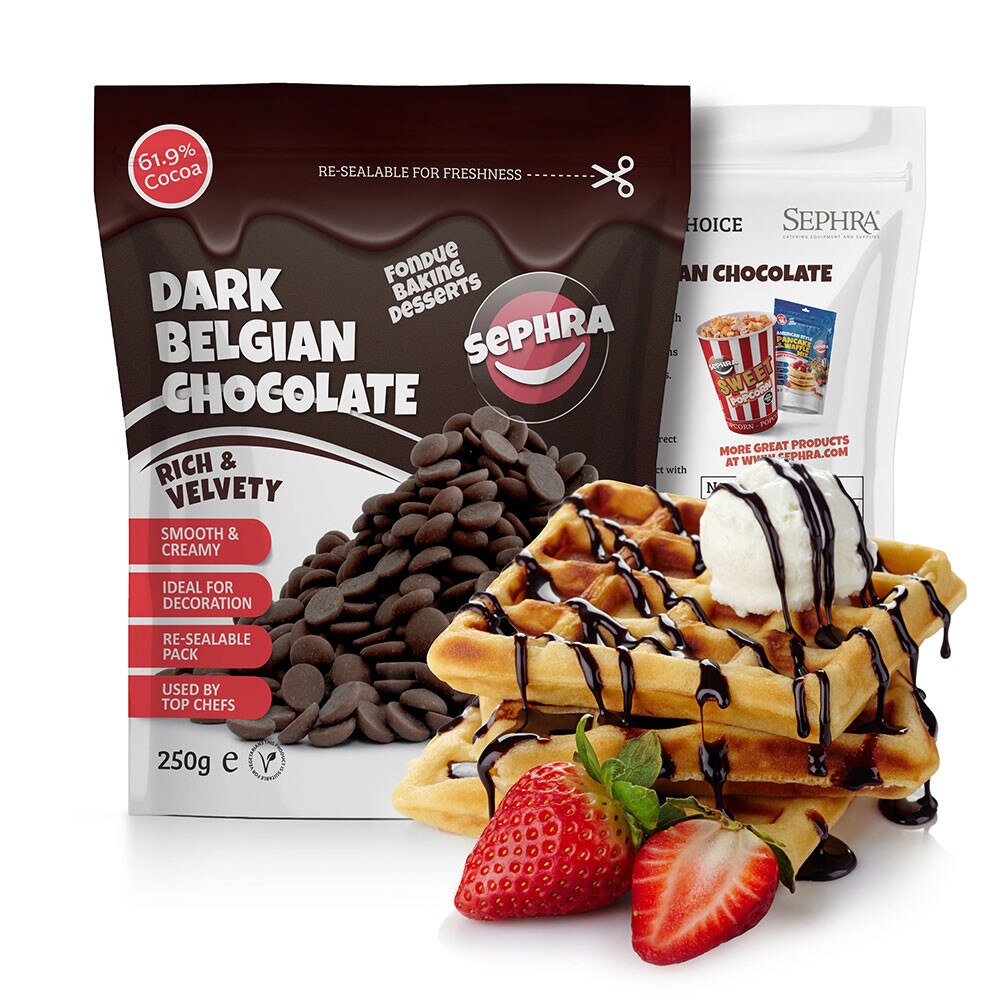 Sephra Dark Luxury Belgian Couverture Chocolate - 250g