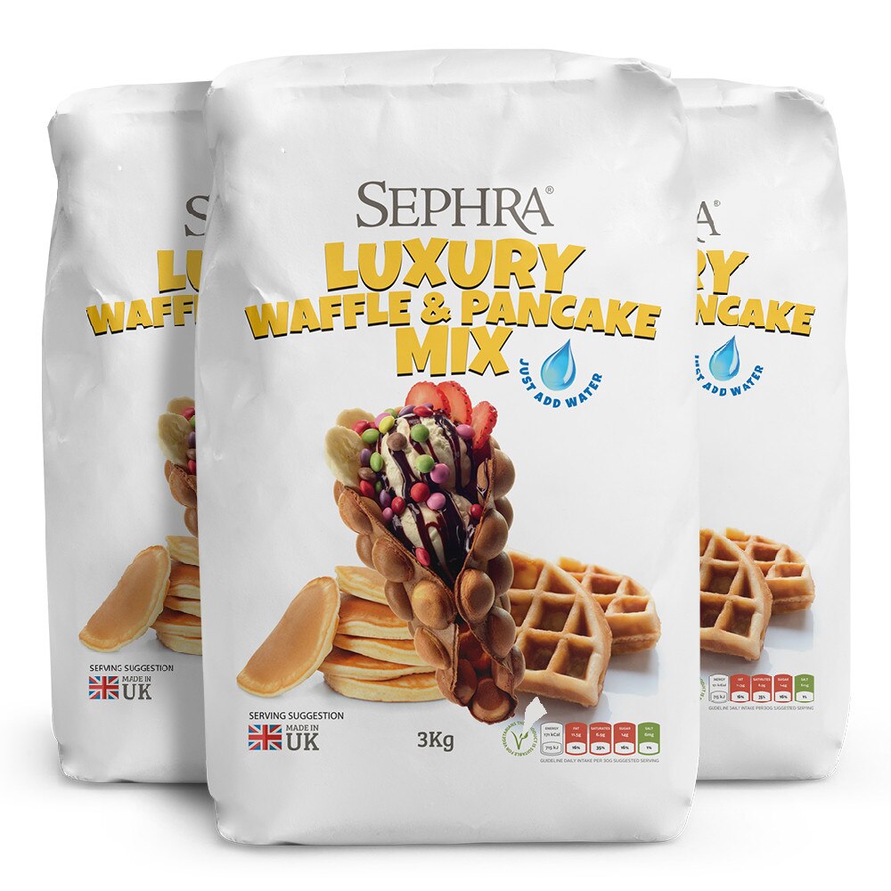 Sephra Bubble Waffle Mix 12Kg (4x3kg Bags)