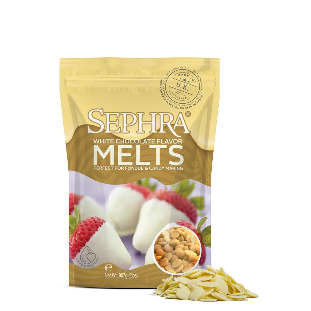 Sephra White Fountain Chocolate Flavoured Melts – 907g