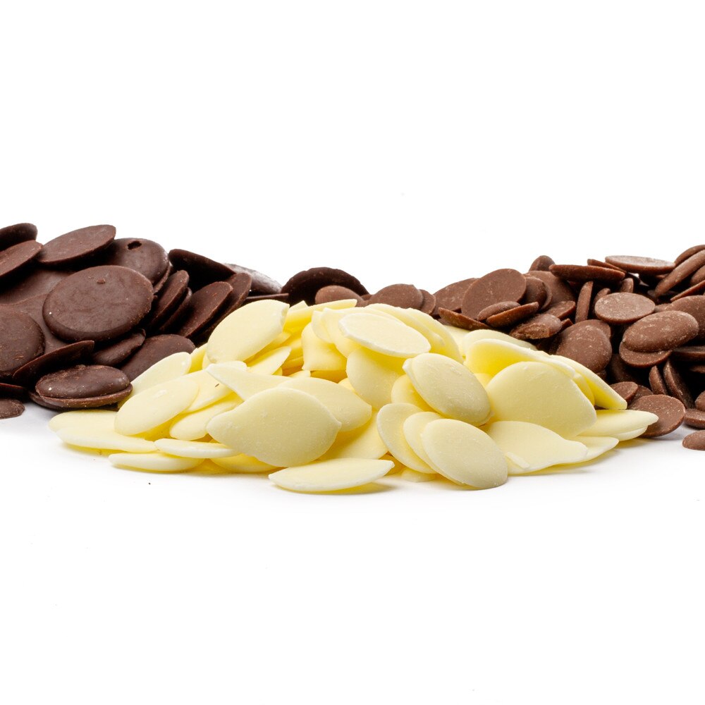 white button chocolate