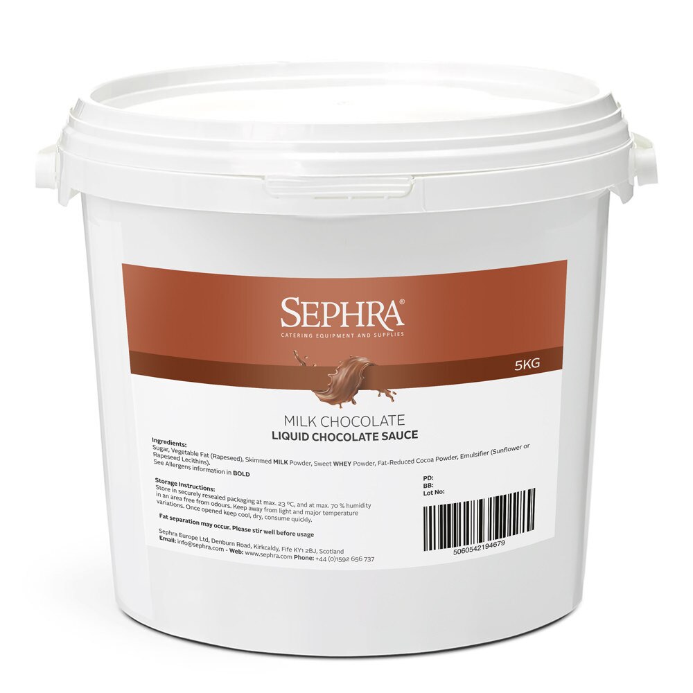 Sephra Liquid Chocolate – Milk Chocolate Flavoured
