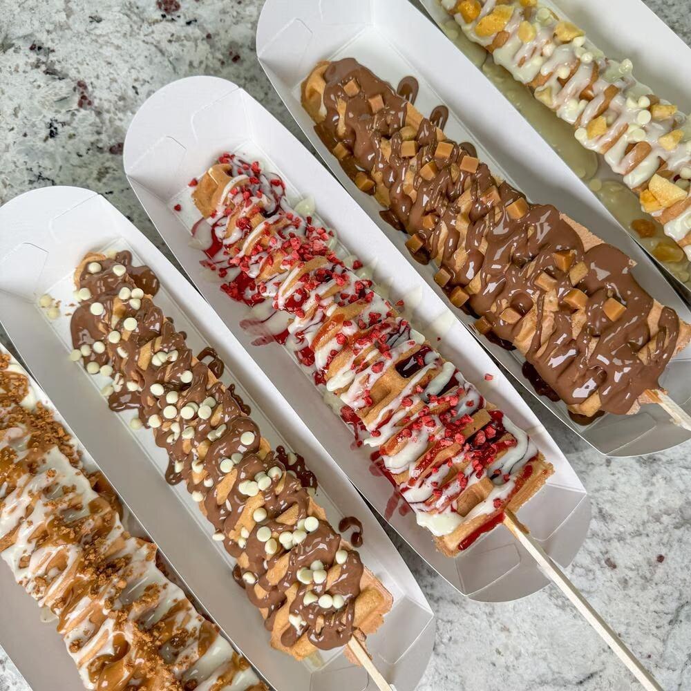 Sephra Long Waffle on a Stick Plates - Aluminium With Non Stick Coating
