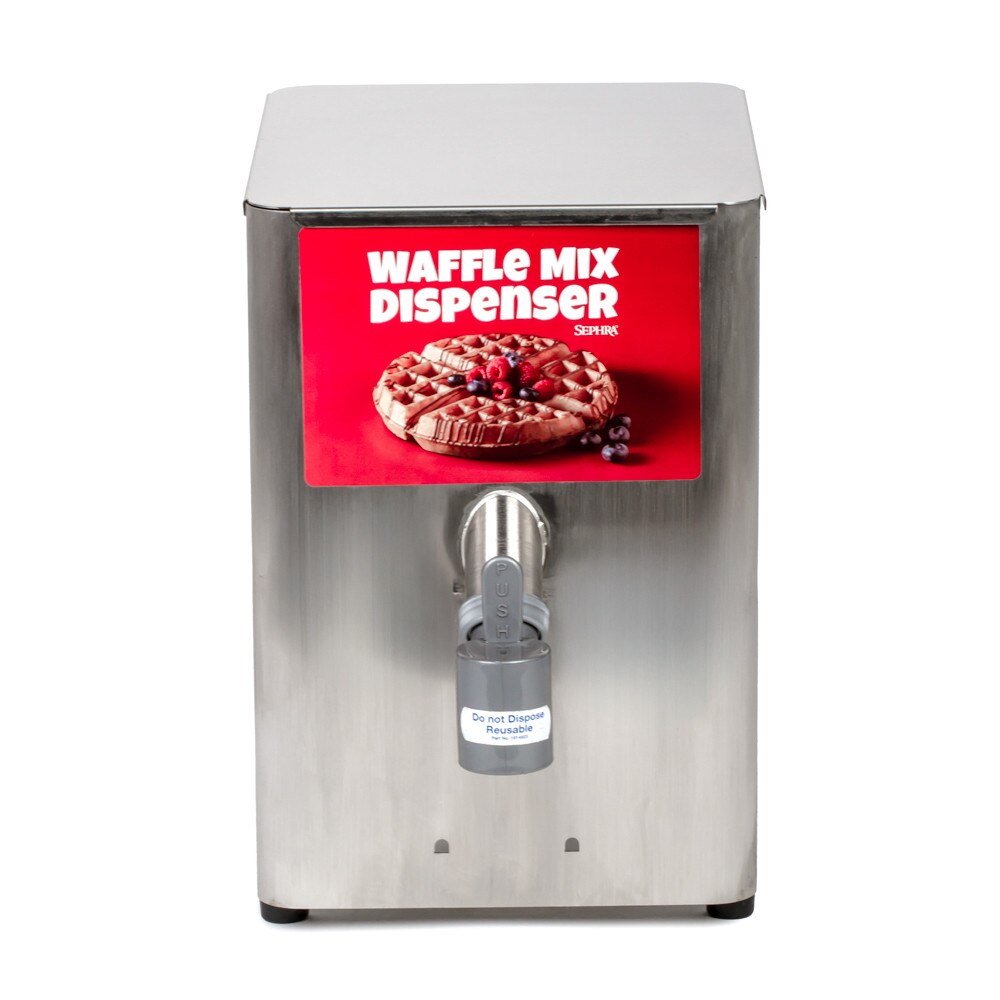 Sephra 5kg Waffle Mix Dispenser - Stainless Steel