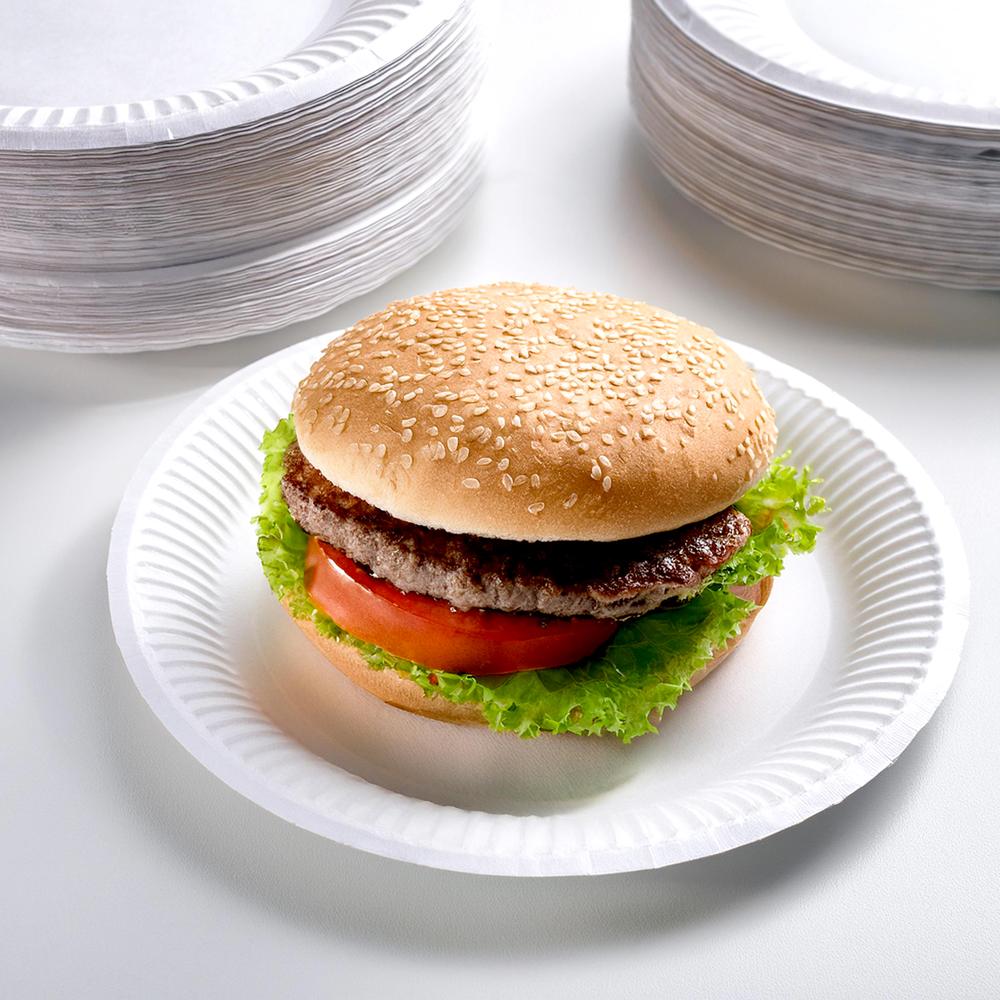 Sephra White Paper Plates - Pack of 100 x 6"